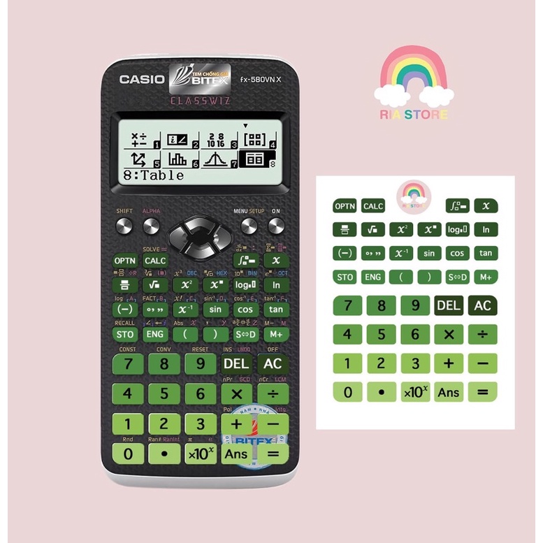 Casio 580 computer key Sticker | Shopee Philippines