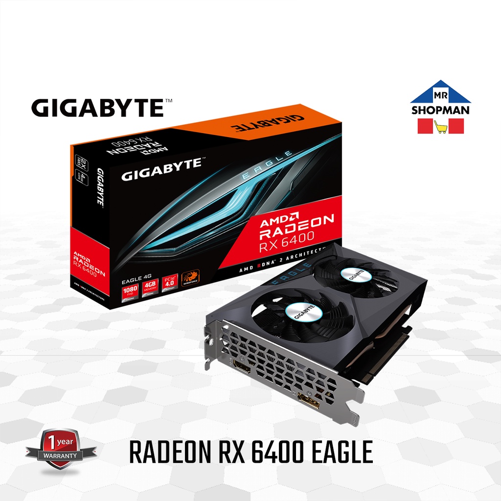 Gigabyte Radeon RX 6400 Eagle 4GB GDDR6 Video Graphics Card Rx6400 ...