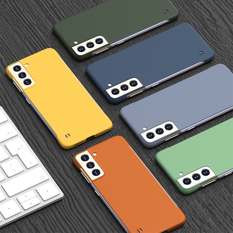 Slim Hard PC Frameless Phone Case For Samsung Galaxy S21 FE S21FE ...