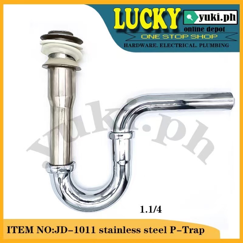 STAINLESS STEEL POP UP , P-TRAP , P-TRAP WITH POP UP 11/4 | Shopee ...