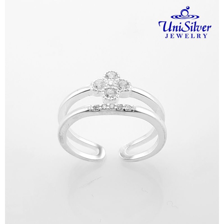 Unisilver 925 Sterling Lady's Ring (RS701-1001) | Shopee Philippines