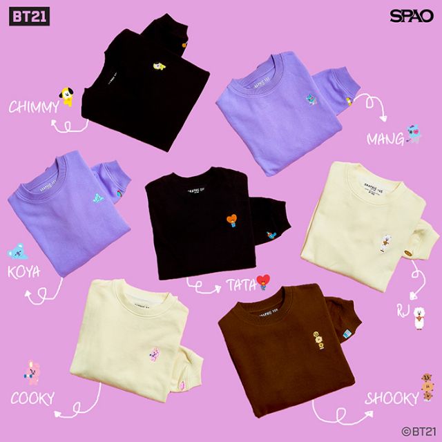 BT21 x SPAO Graphic Tee (OFFICIAL MERCH) | Shopee Philippines