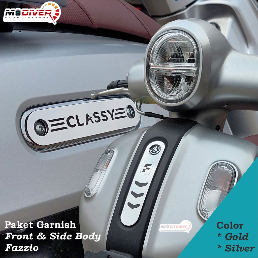 Front & Side Body Garnish Package - Front & Side Fazzio Motif Black ...