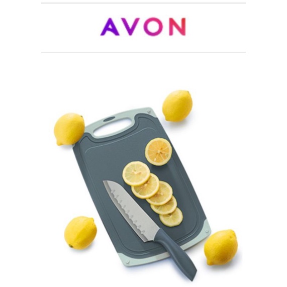 Avon Kitchen Magik CHOPPING BOARD with SANTOKU KNIFE SET. | Shopee ...