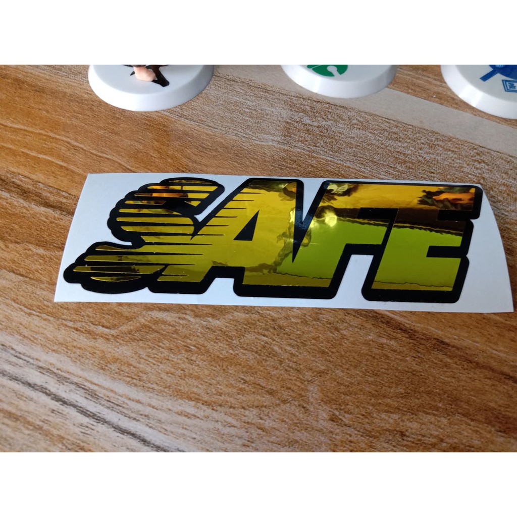 Sticker Decal SAFE Gold 1pc. | Shopee Philippines