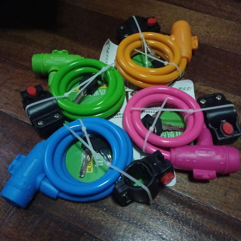 Bicycle Spiral Key Lock | Shopee Philippines