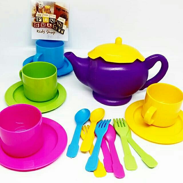 Plastic Tea Set (Random colors) BF-713 | Shopee Philippines
