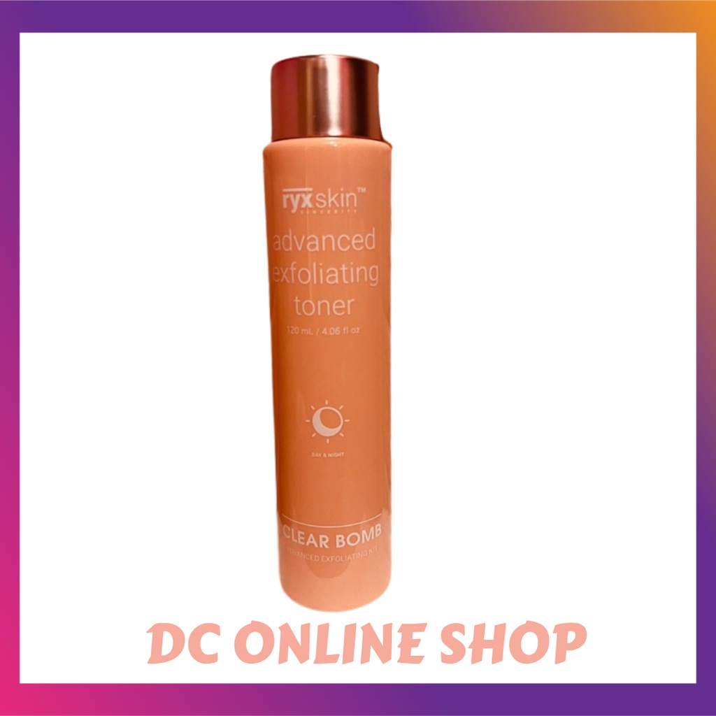 Ryx Skin Clear Bomb 120ml Advanced Exfoliating Toner New Improved Clear ...
