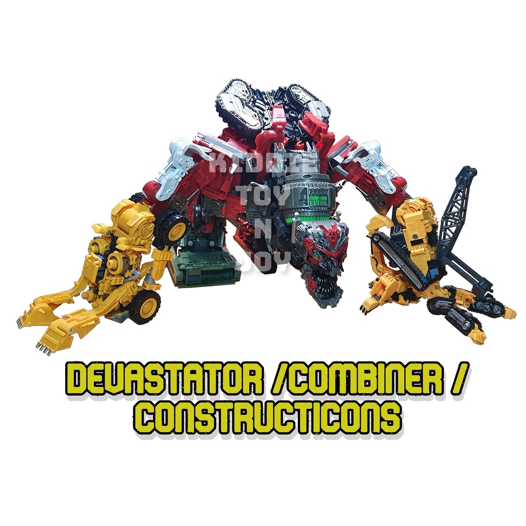 Robot Toy Model Figure for Child Kids Constructicons Devastator Scapmetal Longhaul Rampage ...