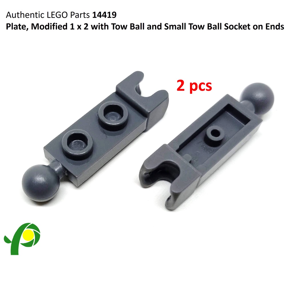 LEGO Parts 14419 Plate Modified 1x2 Tow Ball and Small Tow Ball Socket ...