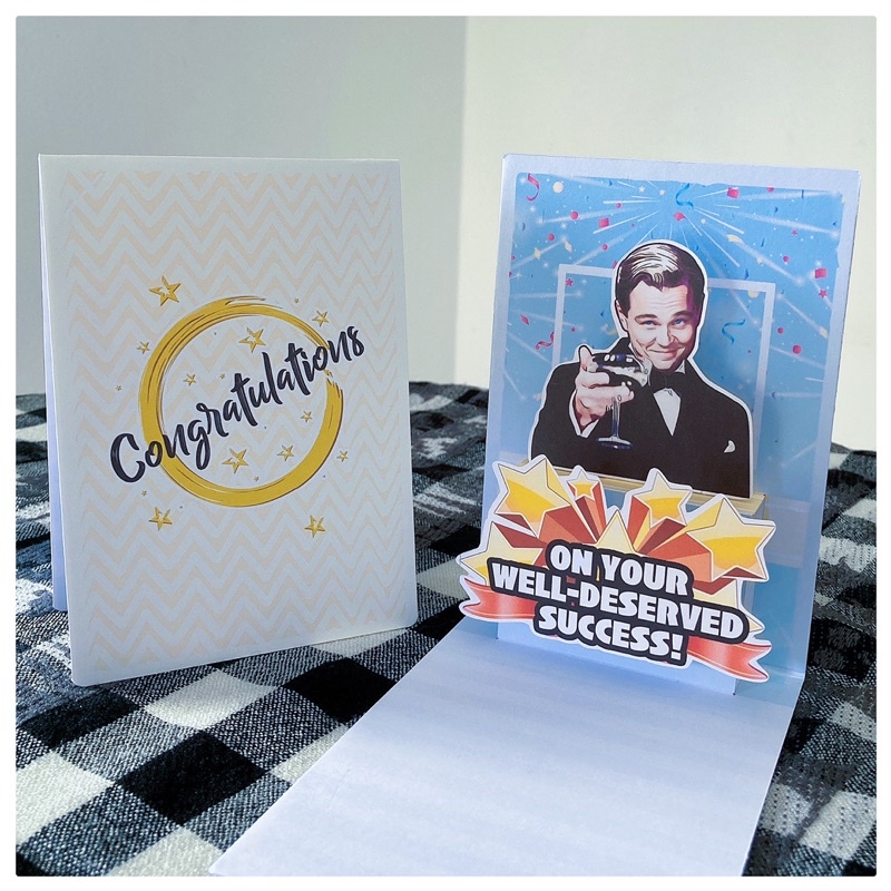 Congratulation Pop Up Greeting Card/ Card/ Meme Card/ Wish Card/ Kad ...