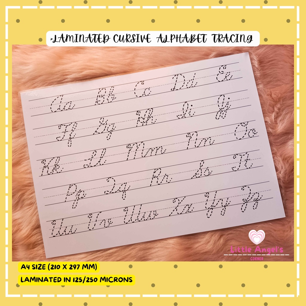 LAMINATED A4 Alphabet Tracing | Shopee Philippines