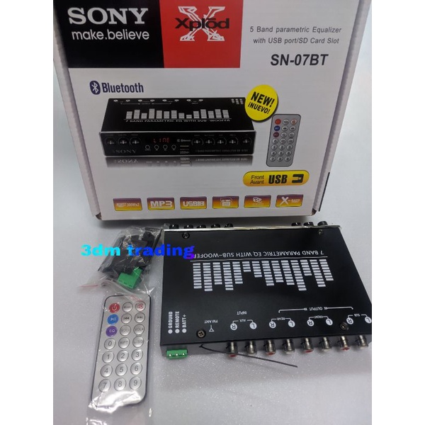 SONY XPLOD (BLUETOOTH) 5 BAND PARAMETEIC EQUALIZER WITH USB PORT/SD ...