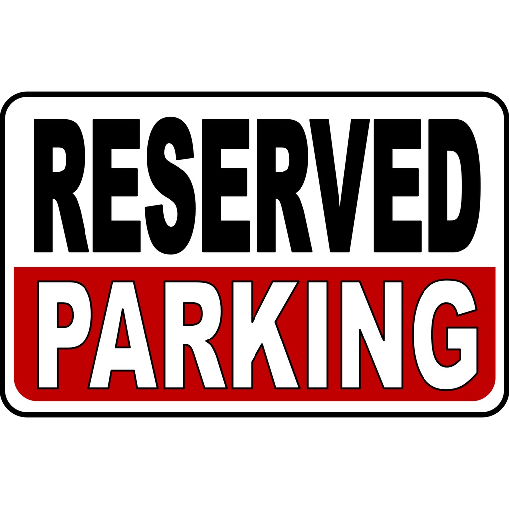 RESERVED PARKING PVC SIGNAGE 7X11 inches | Shopee Philippines