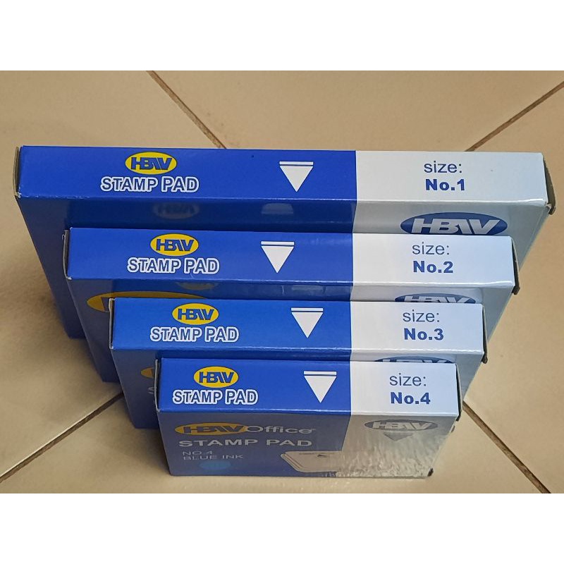 HBW Office Stamp Pad (No.1, No.2, No.3 & No.4) | Shopee Philippines
