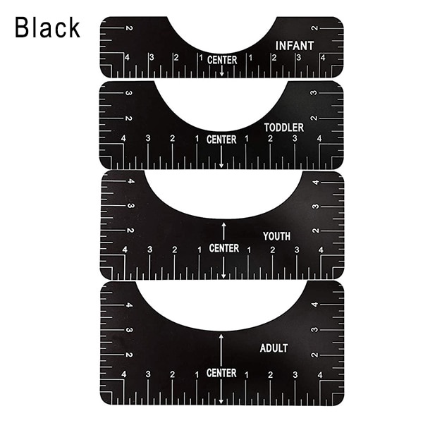 4pcs Tshirt Ruler Guide for Guiding T-Shirt PVC Alignment-T-Shirt Tool ...