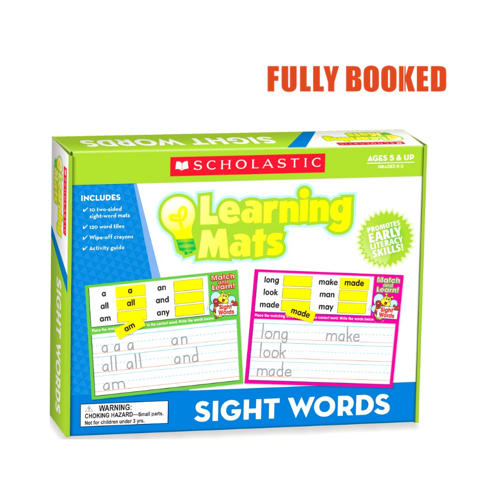 Learning Mats: Sight Words (Mixed Media) by Scholastic | Shopee Philippines
