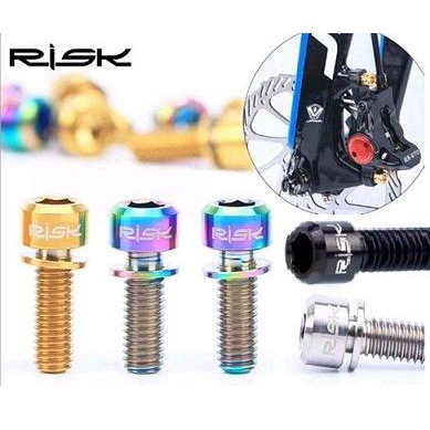 Risk Titanium Crank ARM HT 2 Bolt Brake Caliper M6 Rainbow Bicycle ...