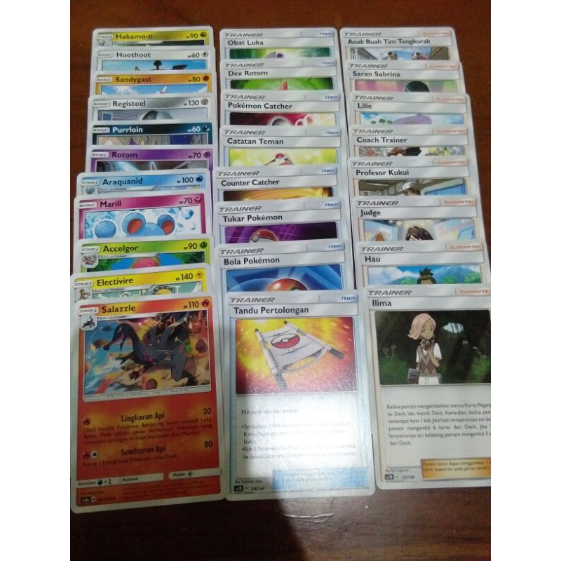 Indonesian Tcg Pokemon Card 1 Sheet Bulk Pokemon Tcg Indonesian Card ...