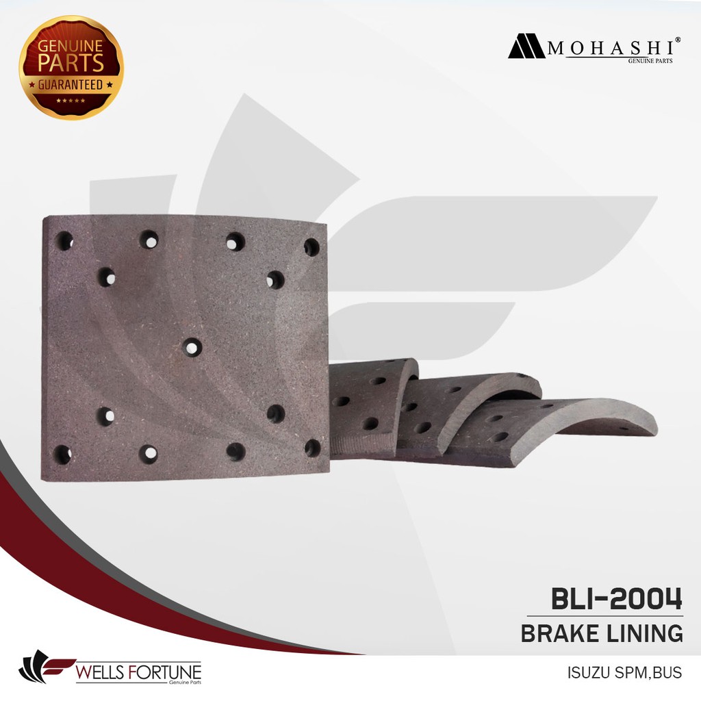 ISUZU SPM / BUS MOHASHI BRAKE LINING (4PCS/1SET) | Shopee Philippines