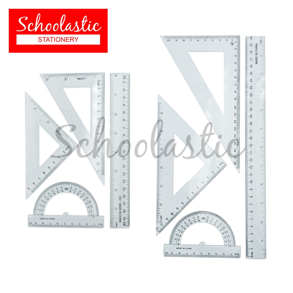 4 in 1 Ruler Combo Set 20cm/30cm | Shopee Philippines