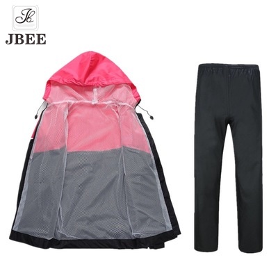 JBEE B-933 Raincoat for Women Jacket Breathable Reflective Hooded ...