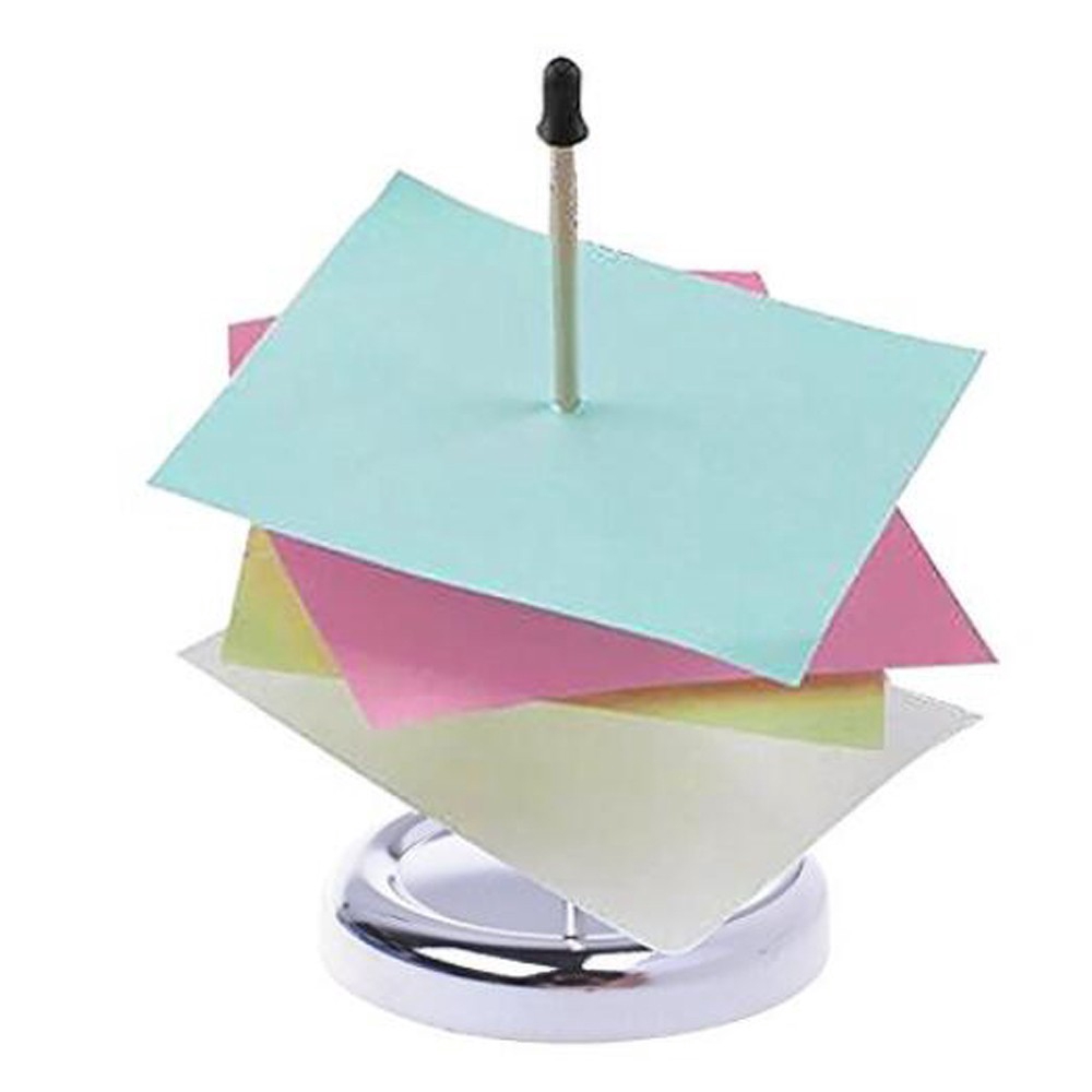 Silver Safe Memo Holder Spike Stick Receipt Note Paper Order For Office ...