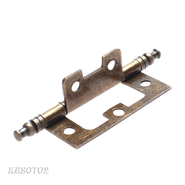 3 x1.3 inch Bronze Flush Hinge with Finial for Drawer Cabinet Wardrobe ...
