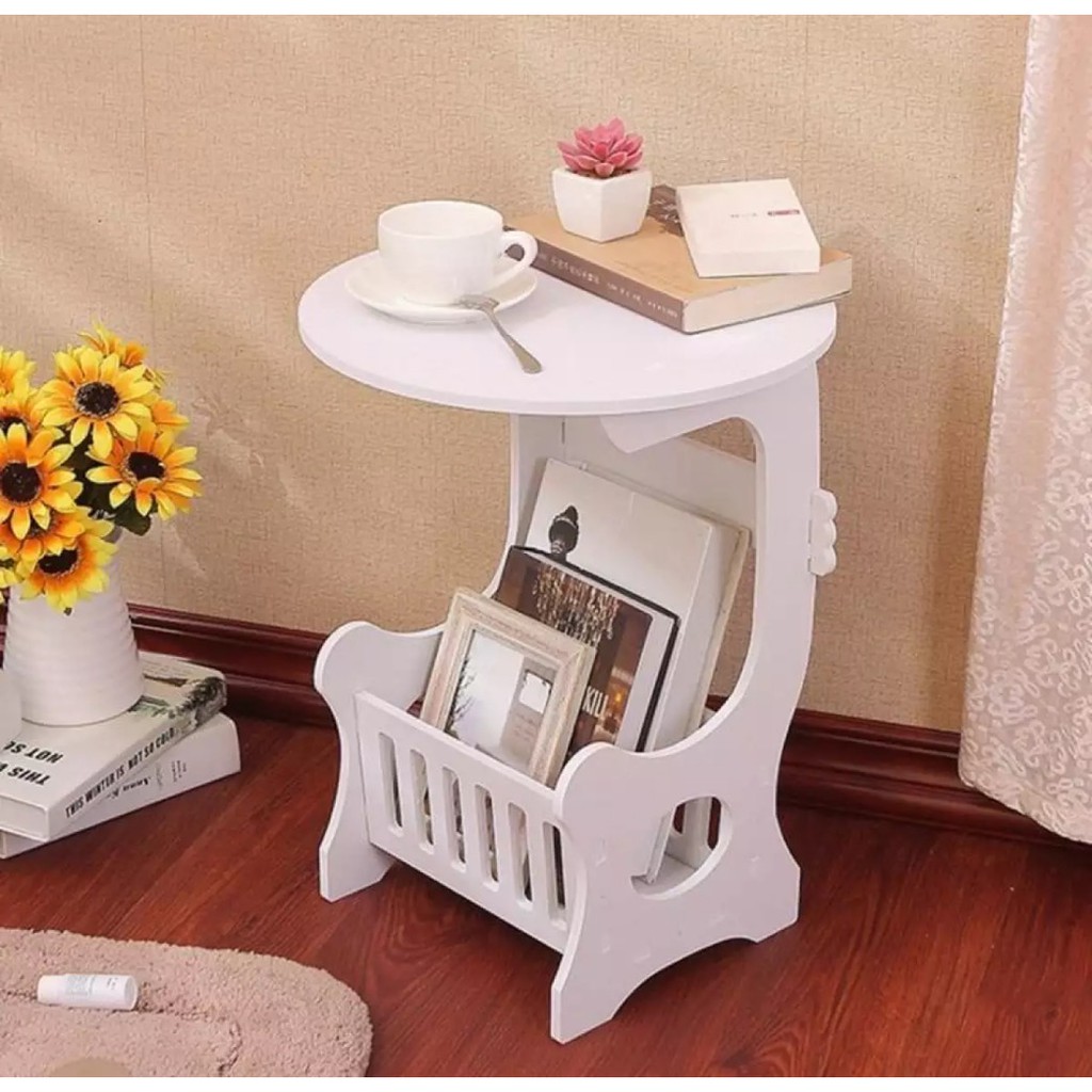 Mini Modern Minimalist Coffee Table Living Room Small Round Table ...