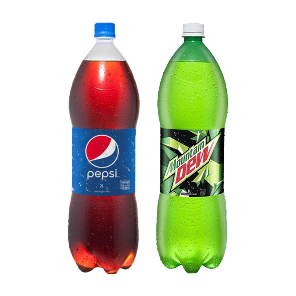 Pepsi Regular 2liters + Mountain Dew 2liters | Shopee Philippines