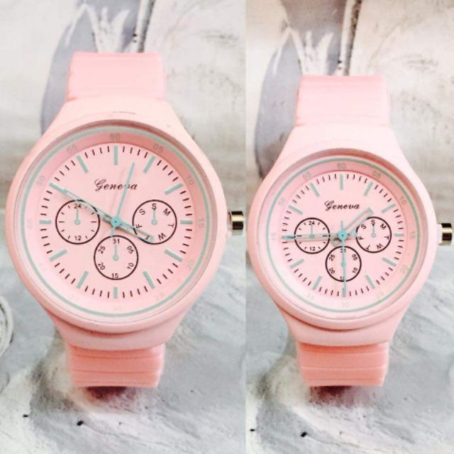 Geneva couple watch fashion rubber | Shopee Philippines
