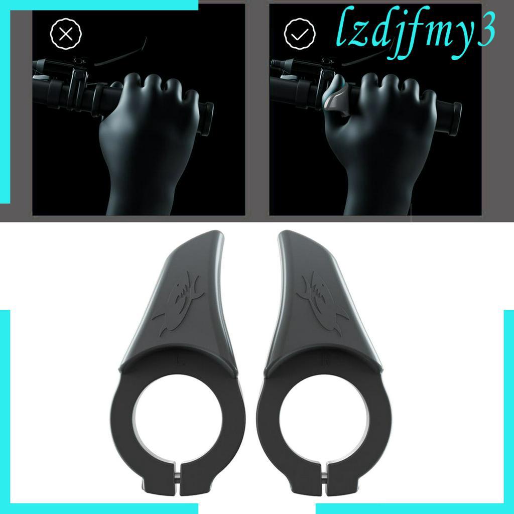 Mountain Bike Handlebar Thumb Grips Handle Thumb Force Rest Grip White ...