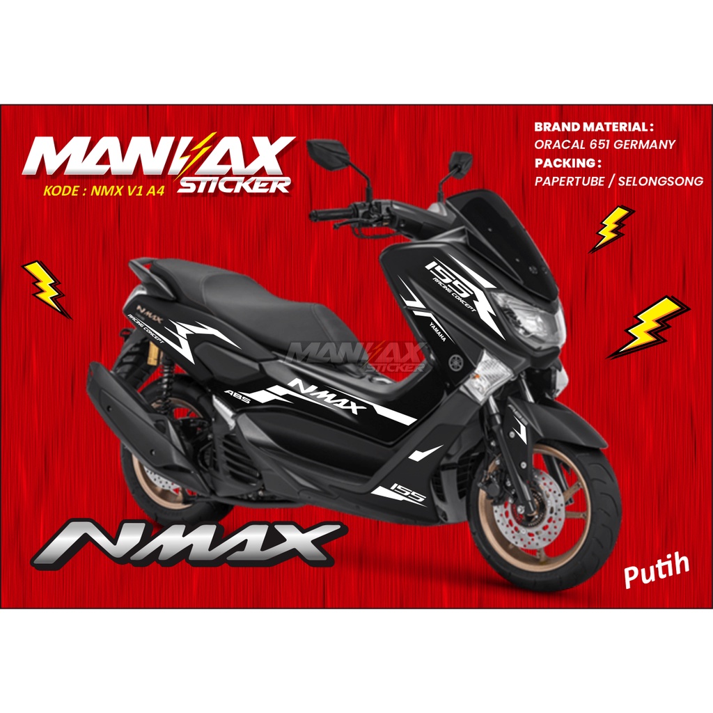 Sticker NMAX Sticker Stripping Motorcycle Sticker Yamaha NMAX 155 Old ...