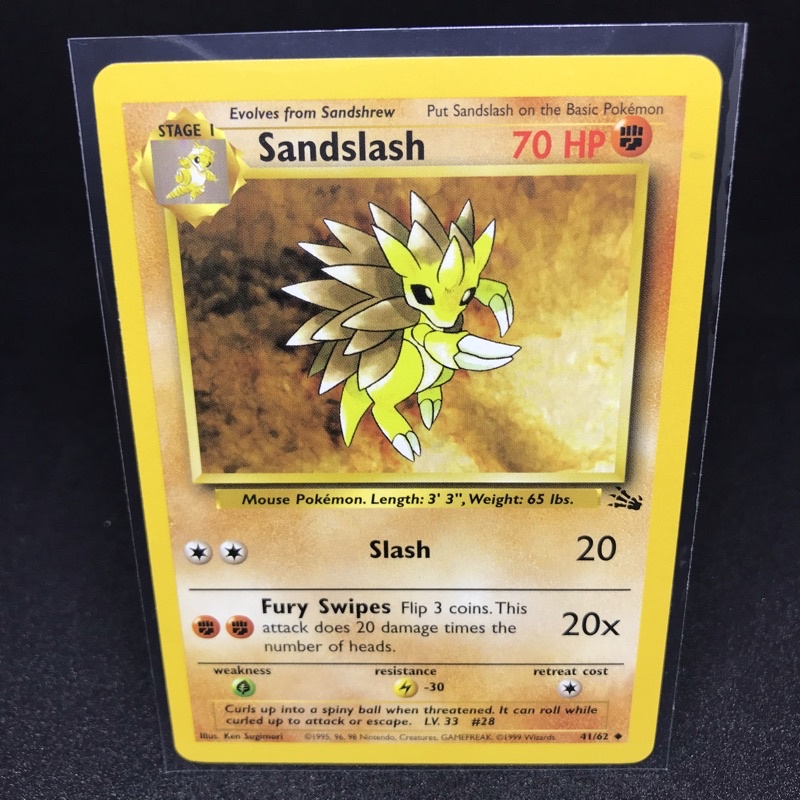 Vintage Pokemon TCG - Fighting Type Cards - Cubone Sandshrew Kabuto ...