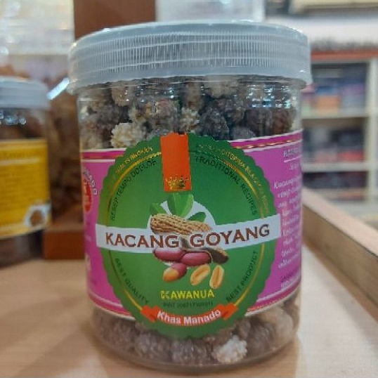 Kawanua Kacang Kacang / Kacang Goyang Chocolate Large Round Jar - Ole ...