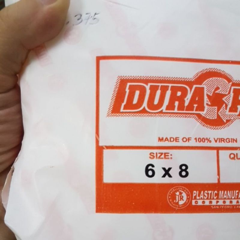 6x8 inches Dura Orange 100 pieces .0022 thick clear plastic | Shopee ...