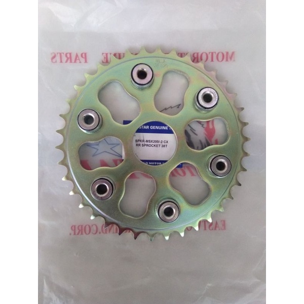 MSX200CX/ll REAR SPROCKET 520/38T(MOTORSTAR) | Shopee Philippines
