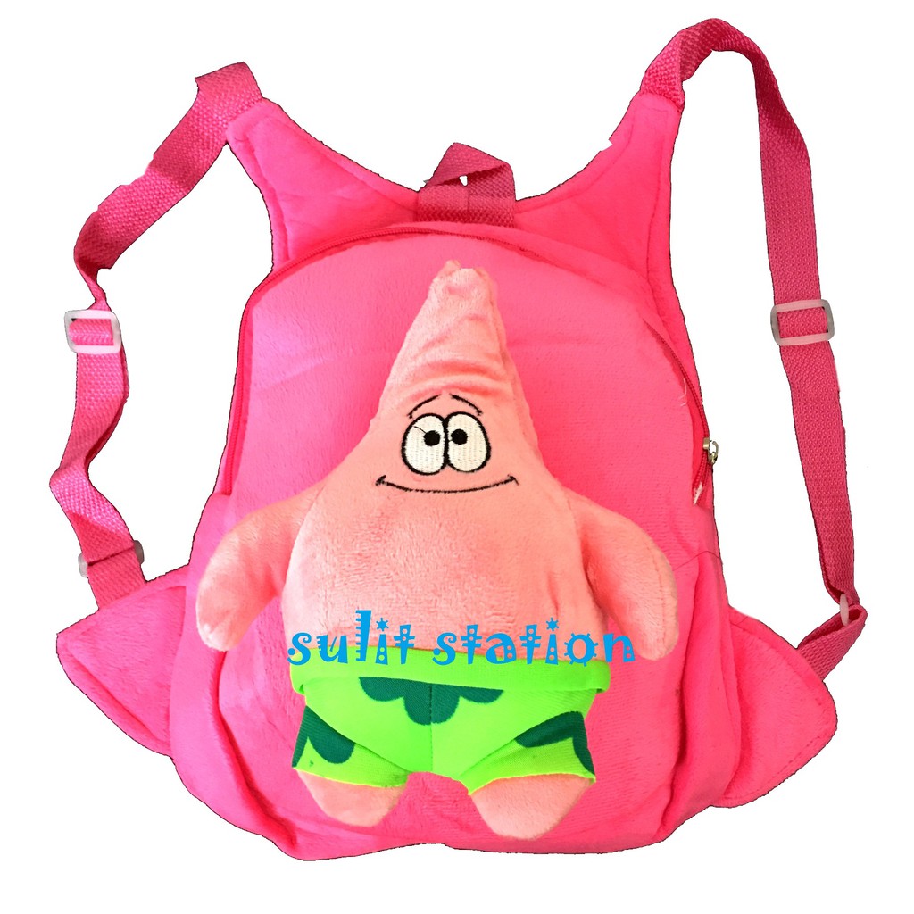 SPONGEBOB PATRICK STAR 3D PLUSH KIDS TOY SOFT BACKPACK BAG | Shopee ...