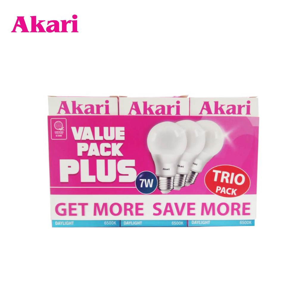 （hot）Akari 7 Watts LED Bulb Value Pack - Daylight (APLED3-7DL-VP2) TRIO ...