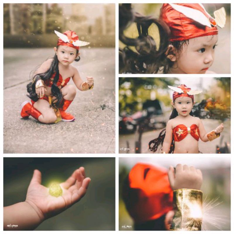 Darna 5 in 1 Set Costume For kids(6months-6yrs old) | Shopee Philippines