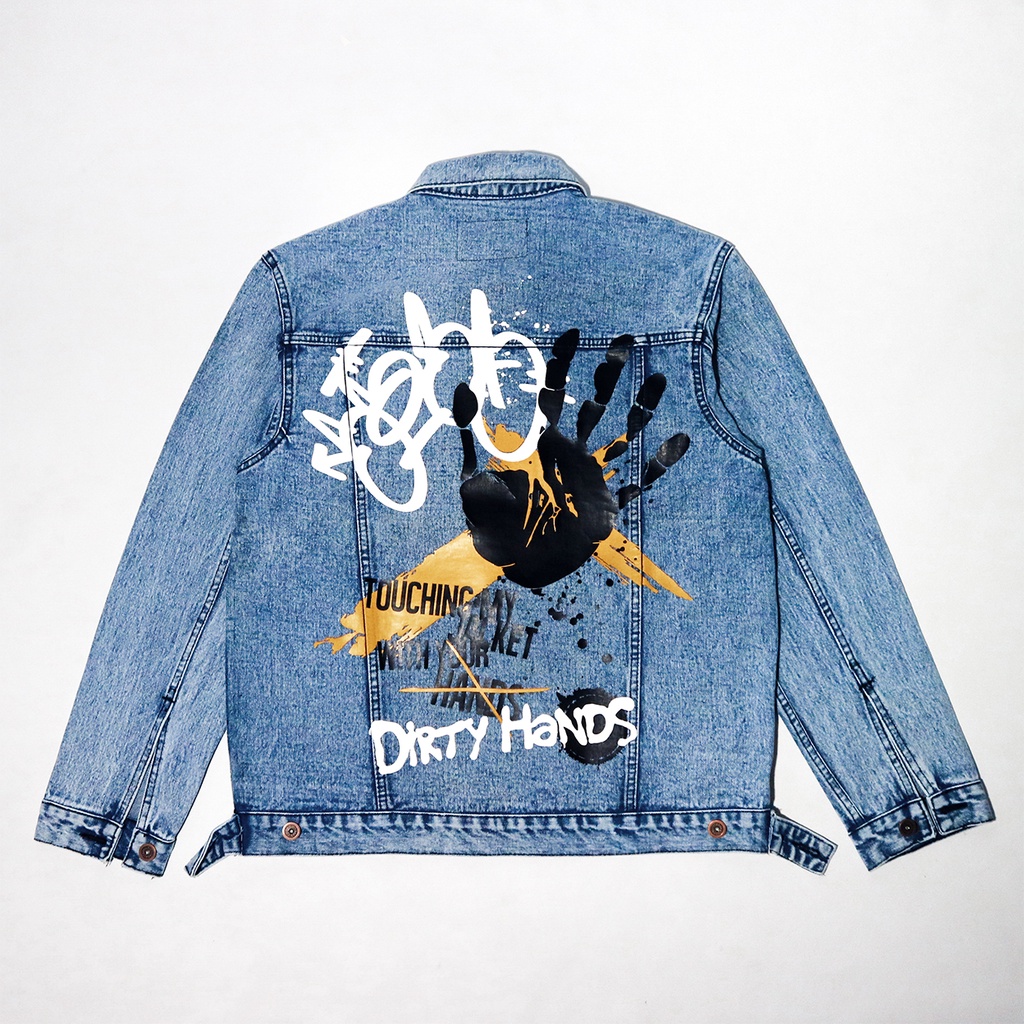 Papago - JEANS Jacket - Men's DENIM Jacket - DIRTY HANDS | Shopee ...