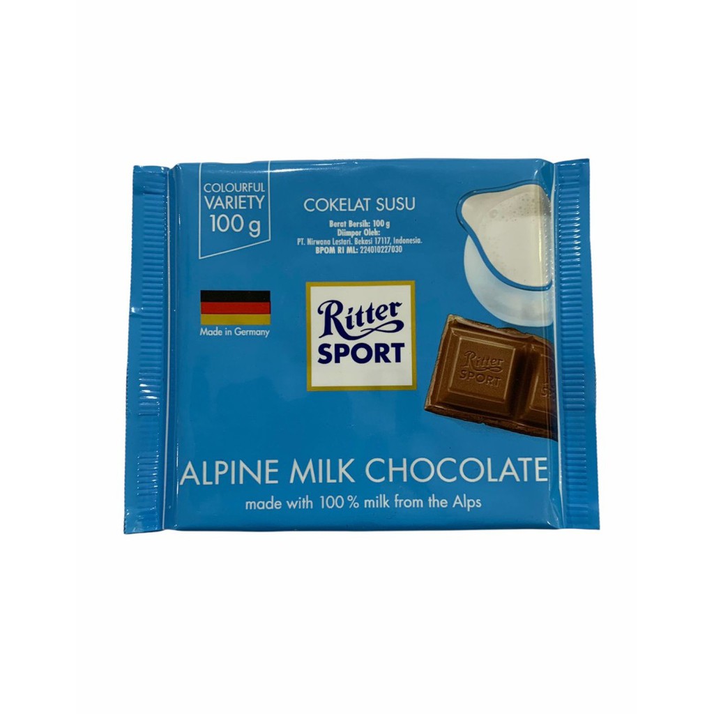 Ritter Sport Alpine Milk Chocolate [100 gr] | Shopee Philippines