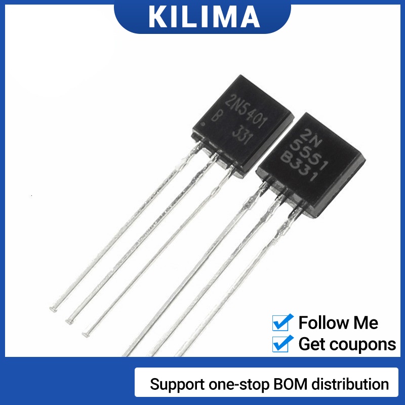 100pcs Original Transistor 2N5401 2N5551 5401 5551 NPN PNP TO-92 TO92 ...