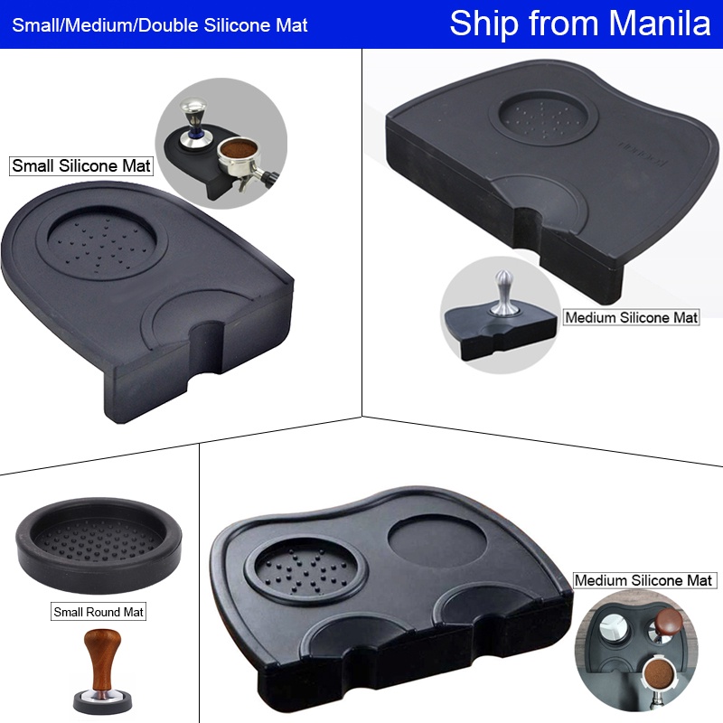 [Ship Local] Small/Medium/Double Silicone Tampers Corner Mat For 51/53 ...