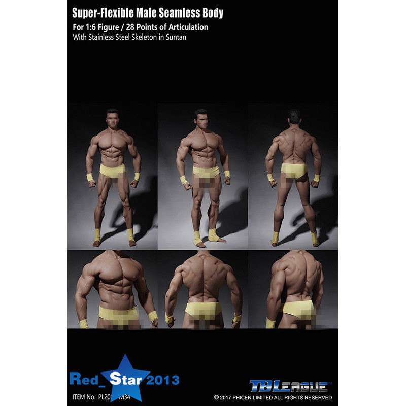 TBLeague Phicen PL2016-M34 1/6 Super-Flexible Muscular Male strong Body ...