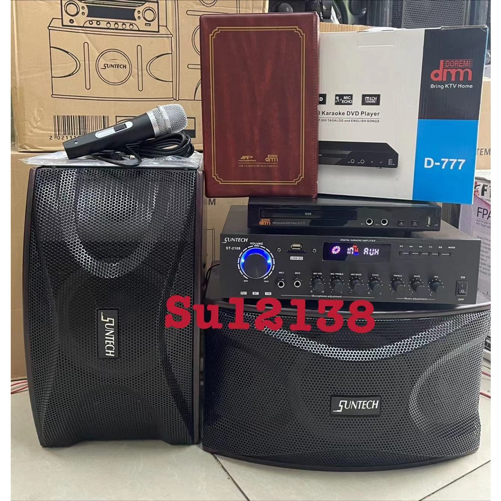 suntech amplifier w/ karaoke player ang amplifier (free mic) ST-2108 ...