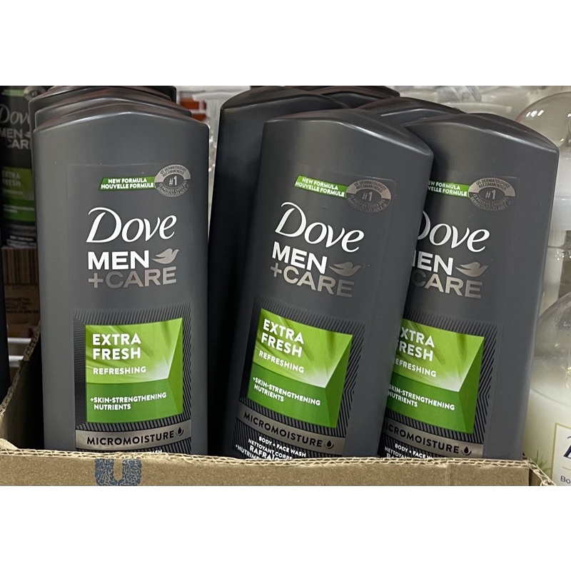 DOVE MEN PLUS CARE BODY AND FACE WASH EXTRA FRESH 18oz | Shopee Philippines