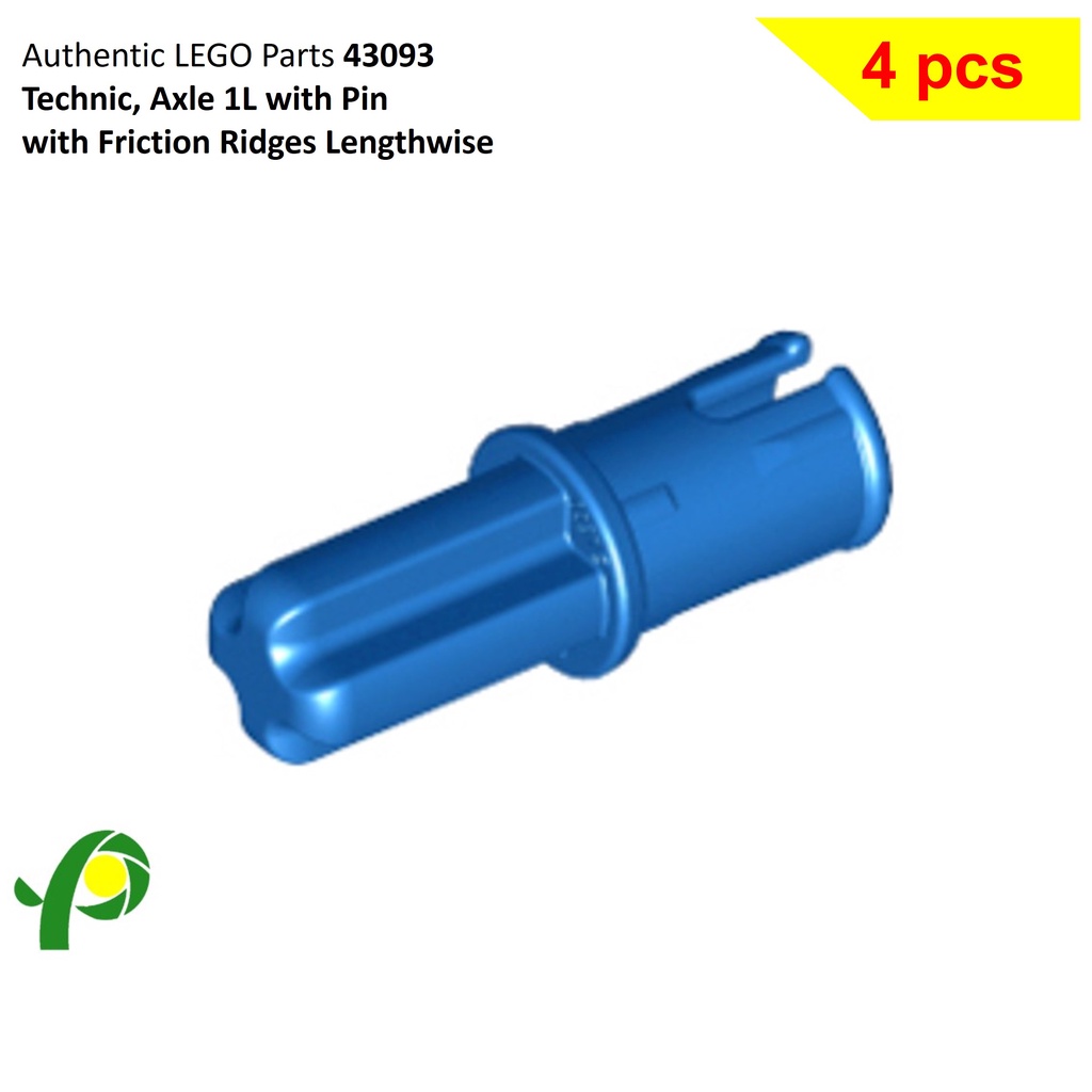 LEGO Parts 43093 Technic Axle Pin Friction Ridges Length-Wise | Shopee ...