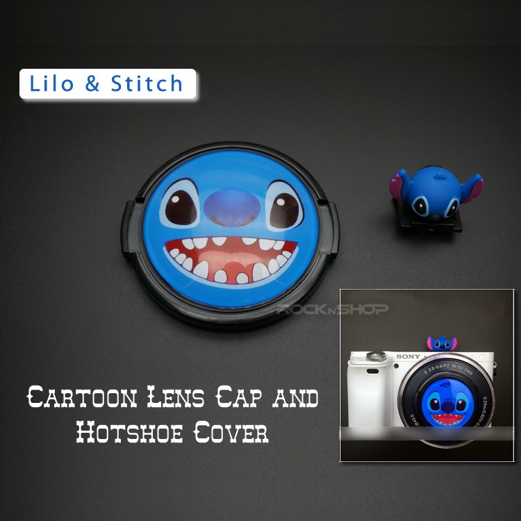 Lilo and Stitch Cartoon Lens Cap and Hot Shoe Cover | Shopee Philippines