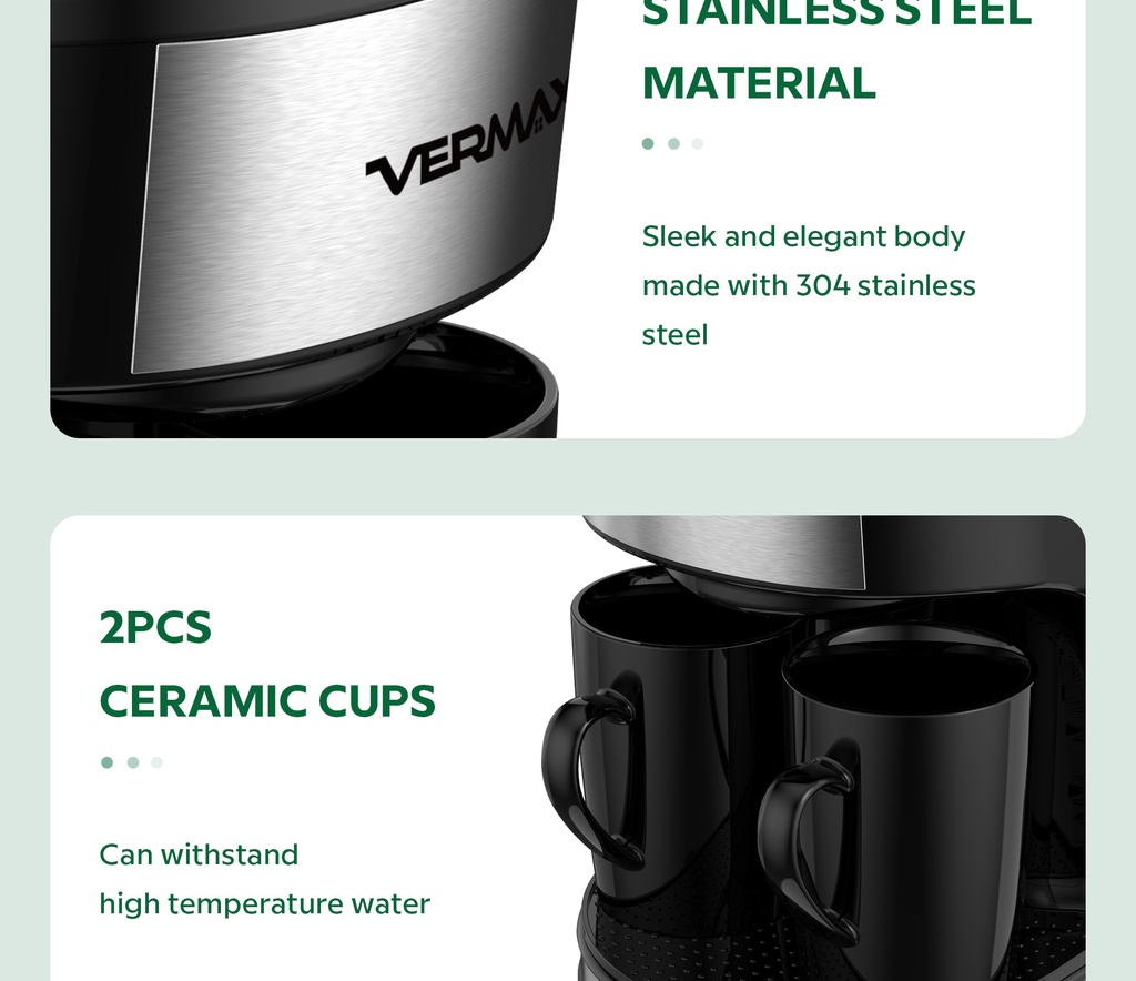 Vermax [Buy 1 Take 1] Coffee Maker 2 cup drip coffee maker Coffee ...
